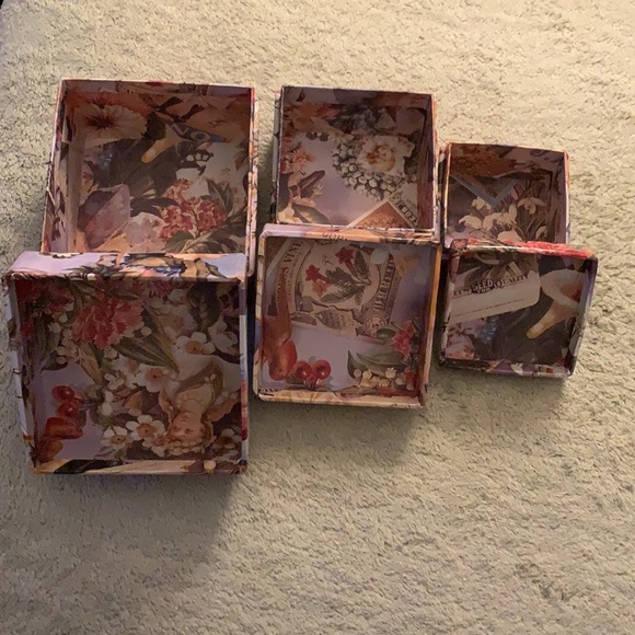 Other | Three Recycled Paper Nesting Boxes | Poshmark